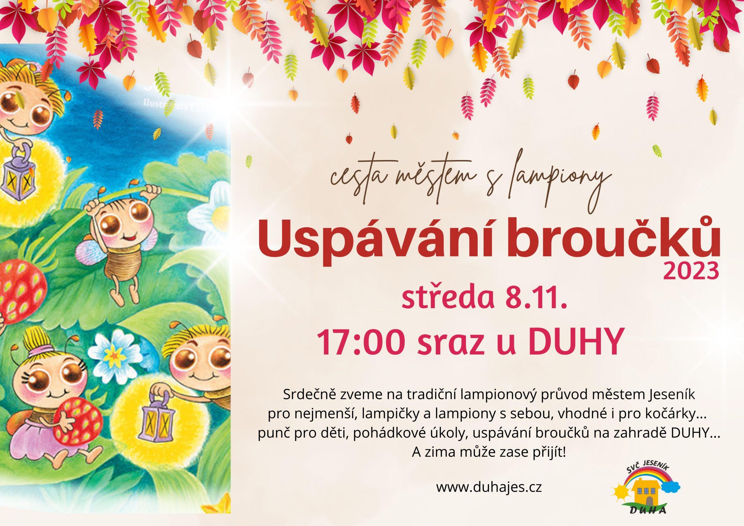 Uspávání broučků | Aktuálně | SVČ DUHA Jeseník